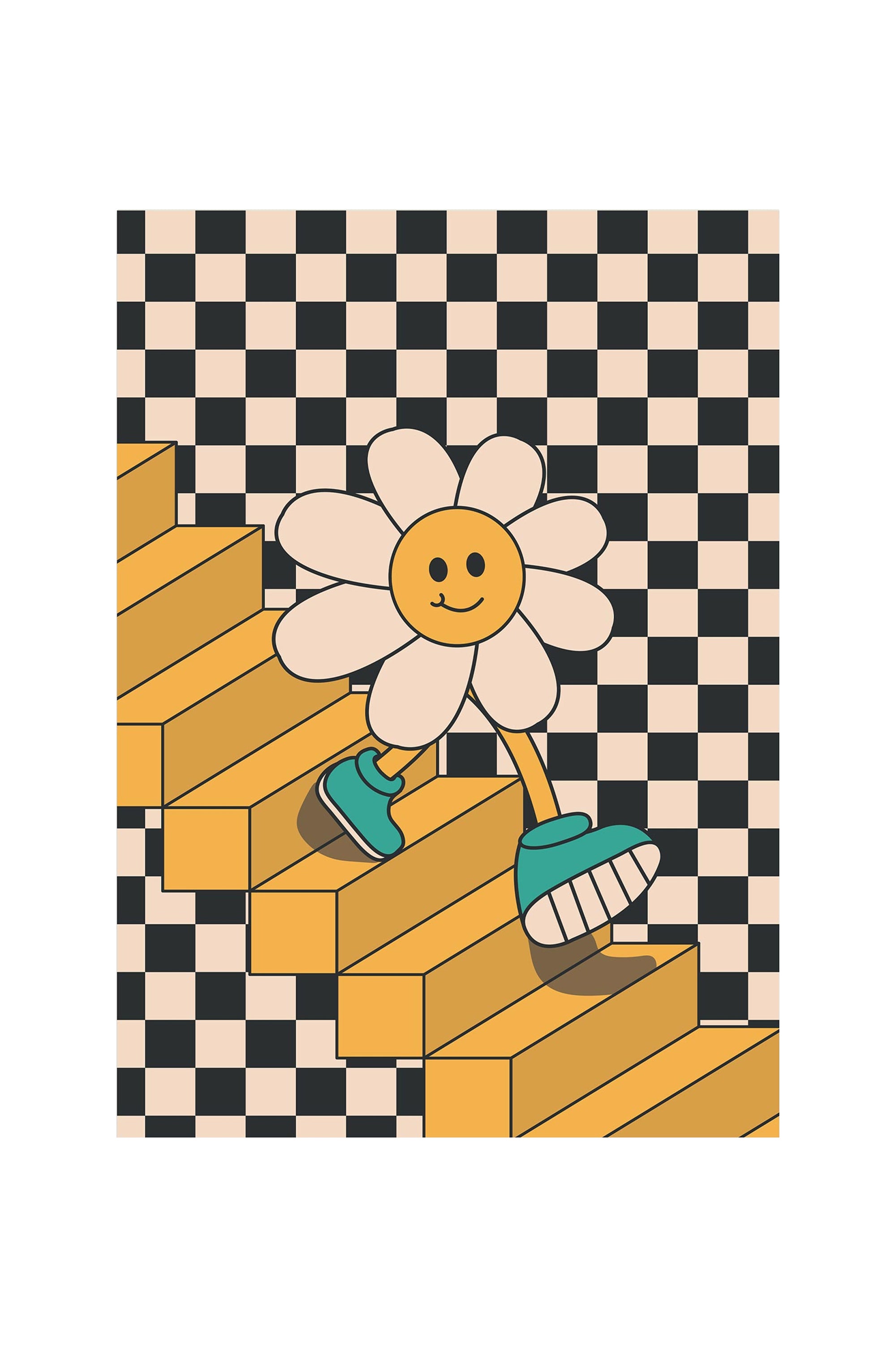 Walking Flower Poster – Arc En Ciel