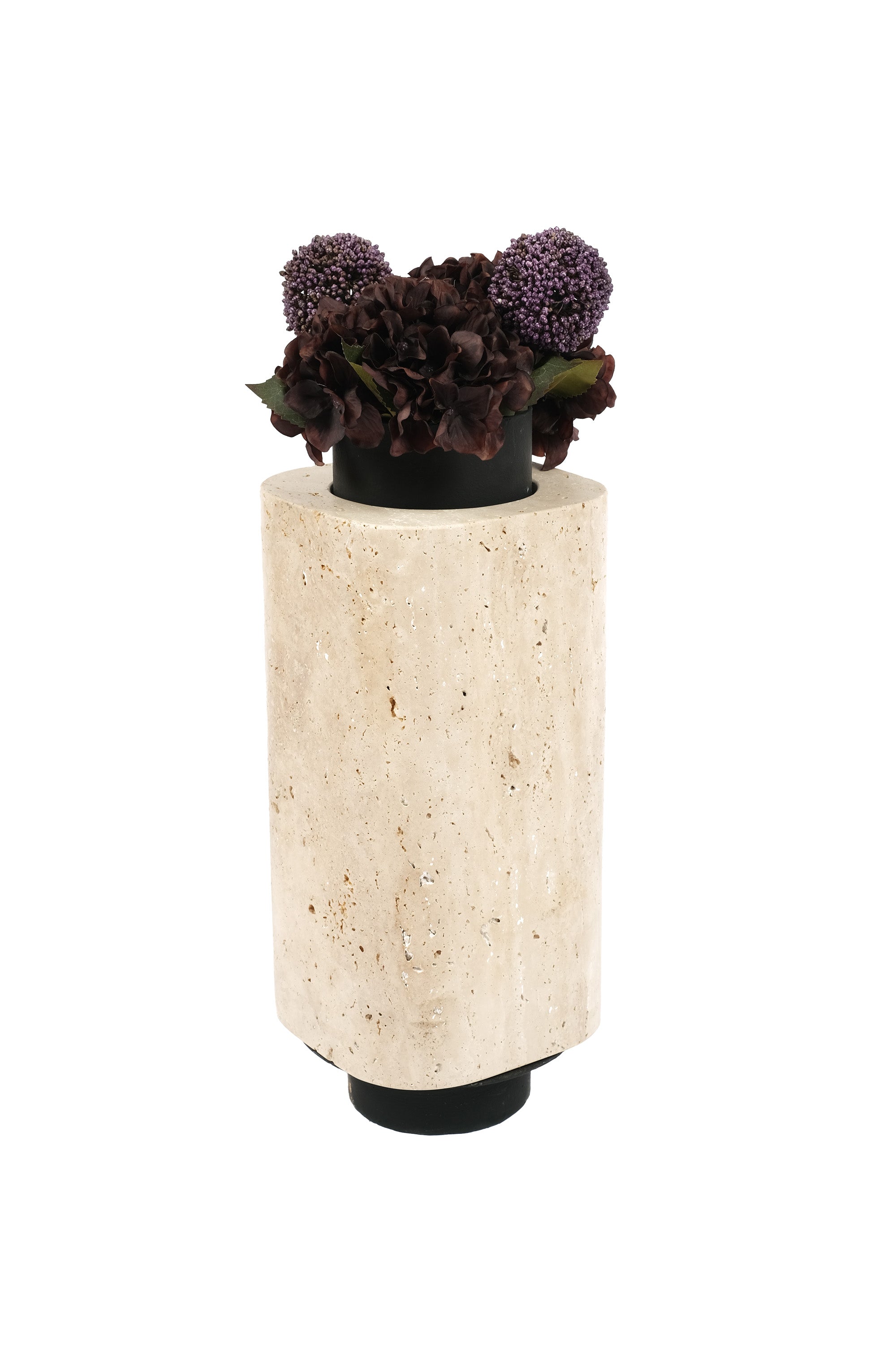Travertine Vase – Arc En Ciel